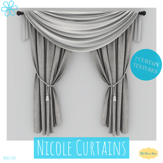 Second Life Marketplace {obd} Nicole Curtains